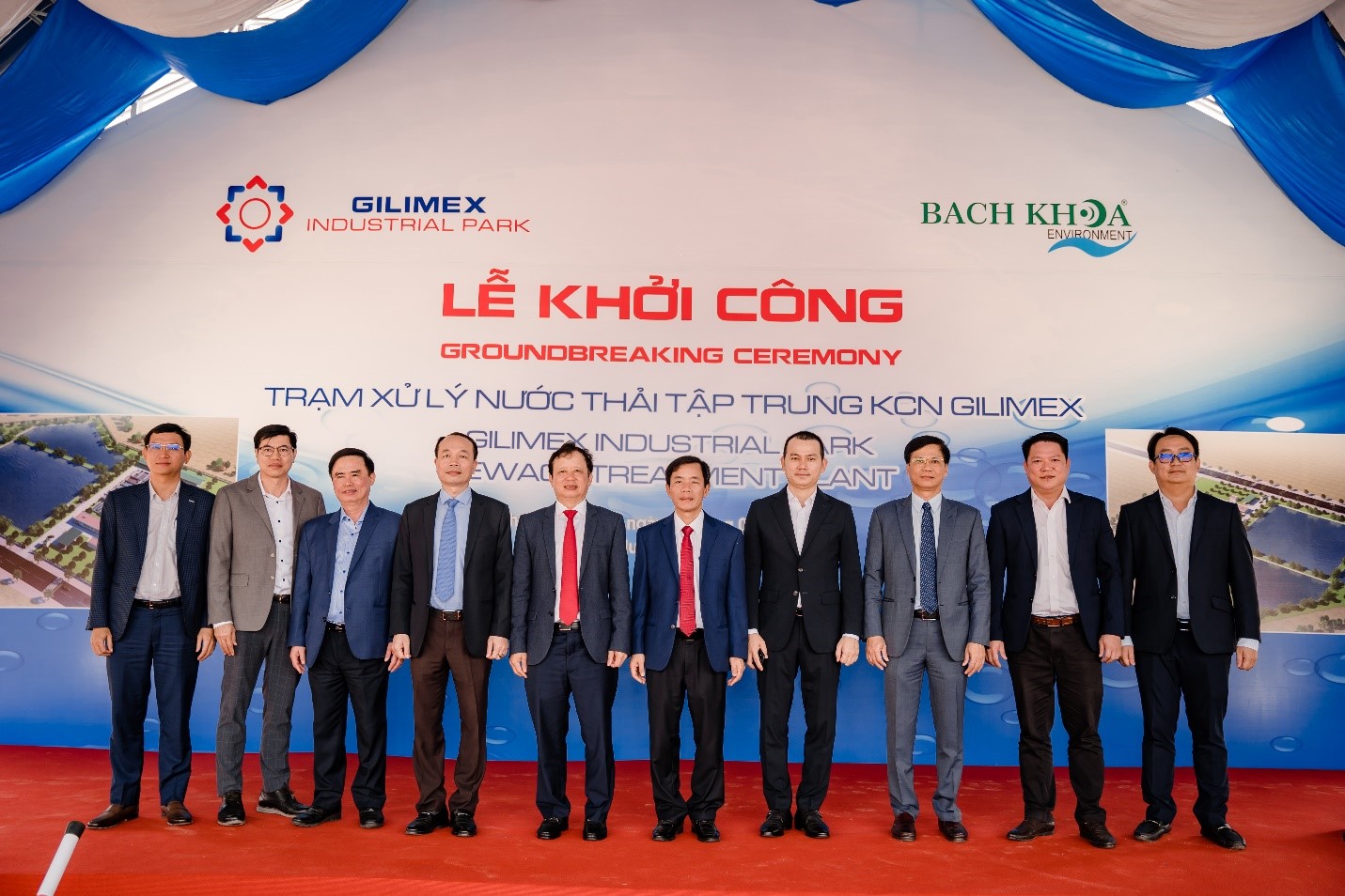 Khởi công Trạm xử lý nước thải tập trung Khu công nghiệp Gilimex ...
